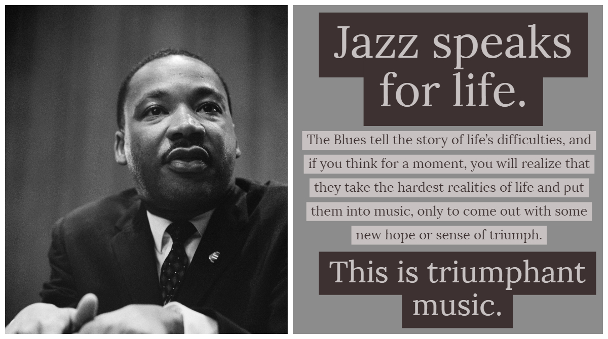 Dr. Martin Luther King on the Importance of Jazz Music - 47 Blog | AFM ...