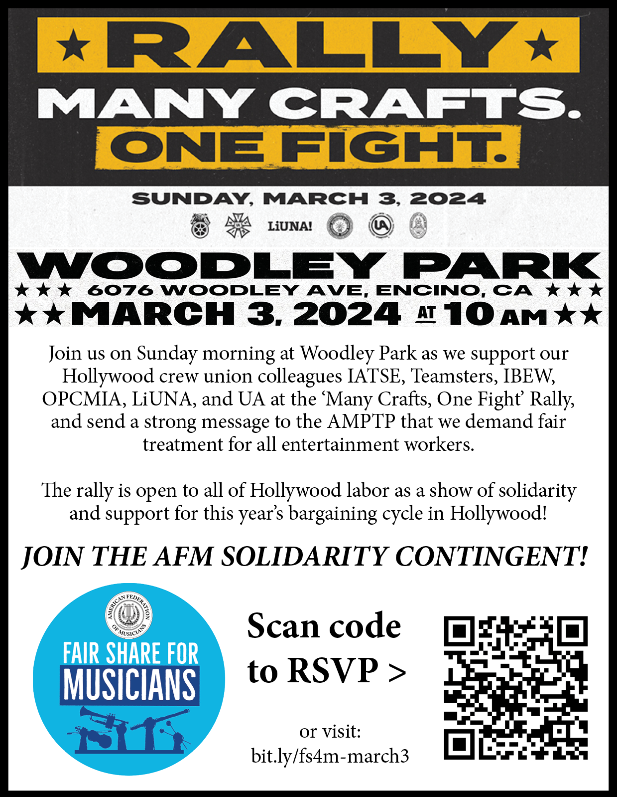 ‘Many Crafts, One Fight’ Rally w/ IATSE, Teamsters, Hollywood Basic ...