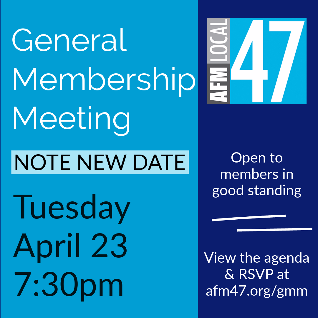 47 Blog | AFM Local 47