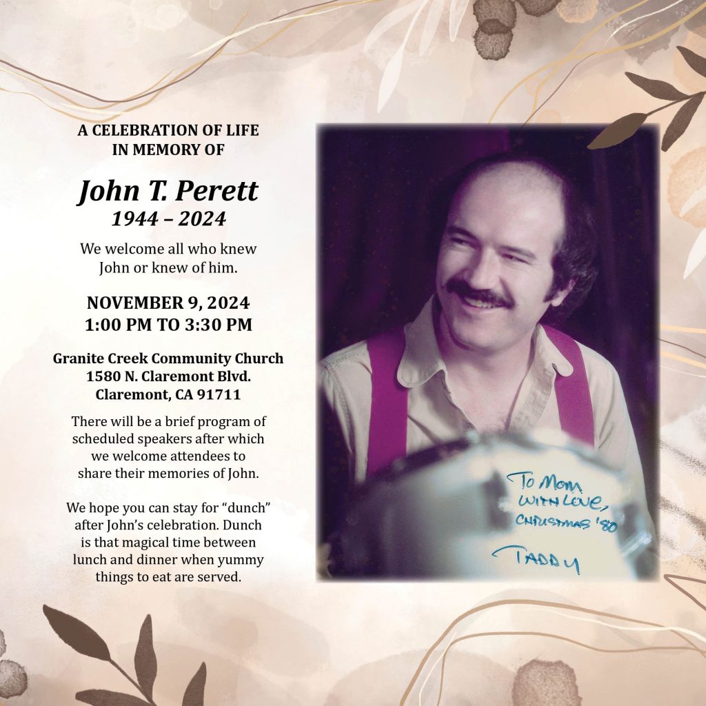 A Celebration of Life in Memory of John T. Perrett - 47 Blog | AFM Local 47